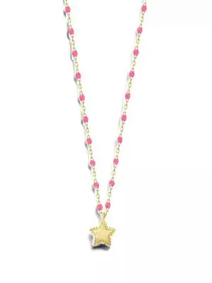 Gigi Clozeau Mini Gigi Star Necklace - Pink