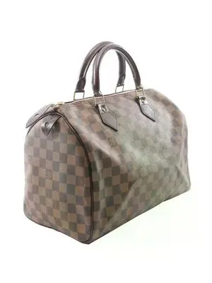 LOUIS VUITTON 2008 Damier Ebene Speedy 30 Boston Bag