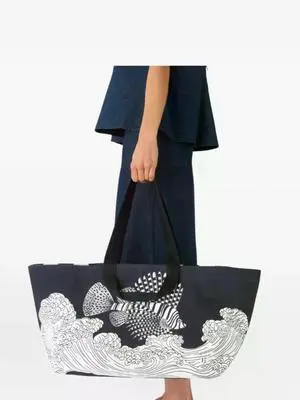 INOUI EDITIONS Poseidon Graphic-print Tote Bag - Blue
