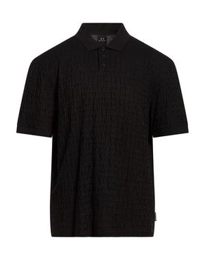 Armani Exchange Polo Shirt Size Cotton - Black
