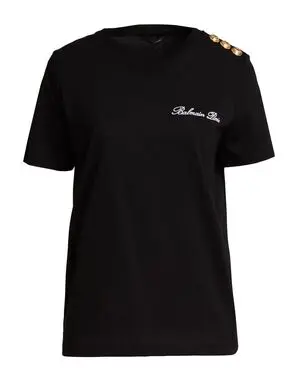 Balmain T-shirt Size Cotton - Black