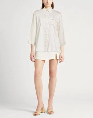 Peserico Shirt Ivory Size Lyocell, Silk