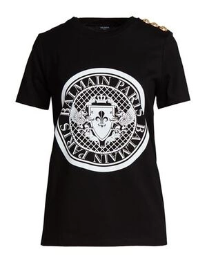 Balmain T-shirt Size Cotton - Black