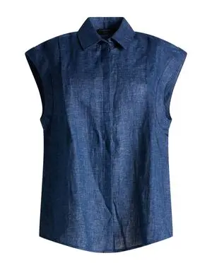Emporio Armani Chambray Sleeveless Shirt