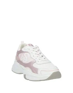 STUART WEITZMAN Sneakers Light Size Leather, Textile Fibers