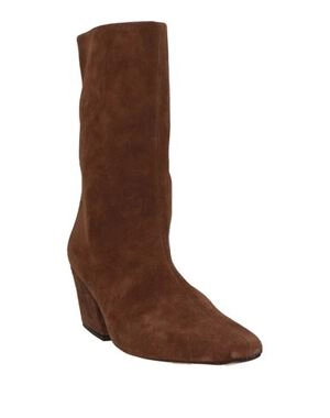 FABRIZIO CHINI Suede Stiletto Ankle Boots - Brown