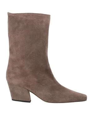 FABRIZIO CHINI Suede Stiletto Ankle Boots - Grey