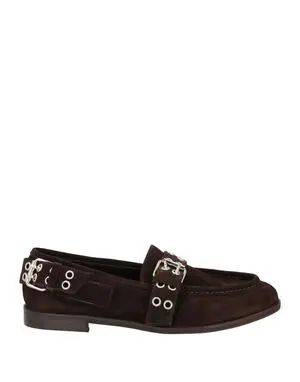FABRIZIO CHINI Loafers Dark Size Leather