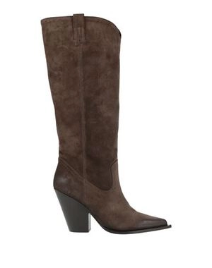 Elena Iachi Boot Dark Size Leather - Brown