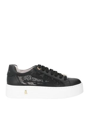 Patrizia Pepe Sneakers Size Leather, Textile Fibers - Black