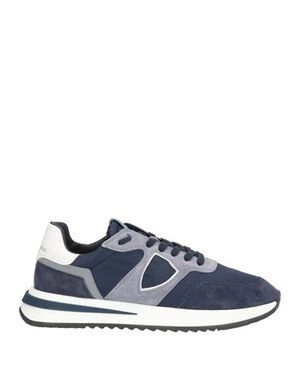 Philippe Model Sneakers Size Leather, Textile Fibers - Navy