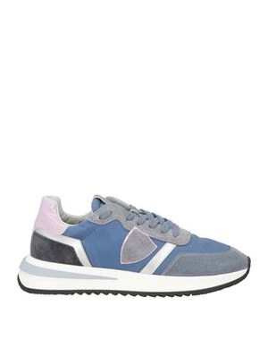 Philippe Model Sneakers Size Leather, Textile Fibers - Blue