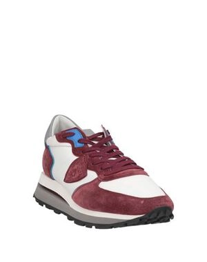 Philippe Model Sneakers Burgundy Size Leather, Textile Fibers