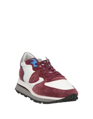 Philippe Model Sneakers Burgundy Size Leather, Textile Fibers