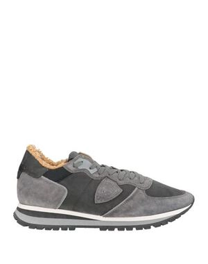 Philippe Model Sneakers Size Leather, Textile Fibers - Grey