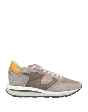 Philippe Model Sneakers Light Size Leather, Textile Fibers - Grey
