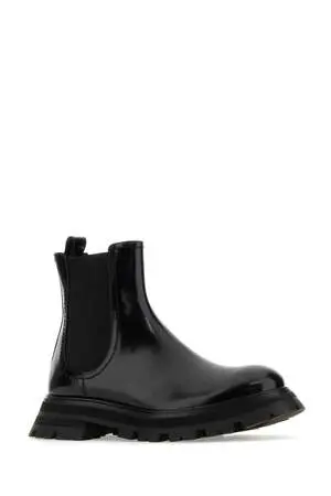 Alexander McQueen Leather Ankle Boots