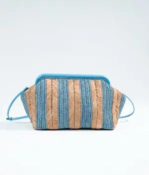 ZANATANY CONCEPTS Avana Small Clutch Bag - Blue