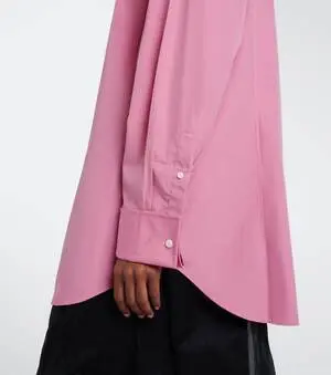 Prada Oversized Cotton Poplin Shirt