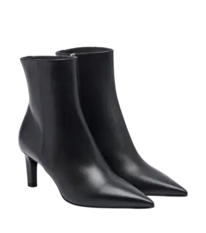 JIMMY CHOO Frankie Leather Ankle Boots - Black