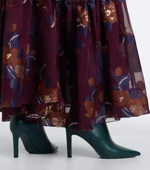 JIMMY CHOO Frankie Leather Ankle Boots - Green