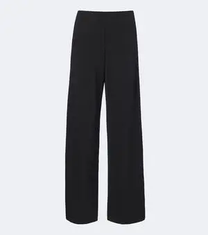 THE ROW Farah Wool And Cashmere Wide-leg Pants