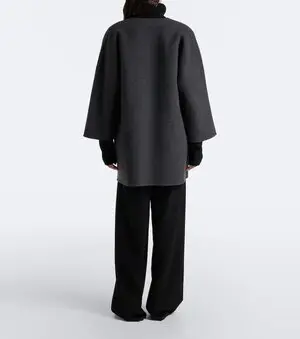 THE ROW Farah Wool And Cashmere Wide-leg Pants