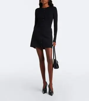 Simkhai Susanne Ribbed Silk And Cashmere Bodysuit