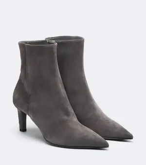 JIMMY CHOO Frankie Suede Ankle Boots Grey