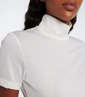 Eleventy Cotton And Wool Turtleneck Top