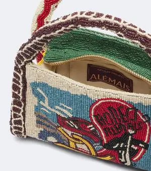 ALEMAIS Alémais Ace Small Beaded Shoulder Bag