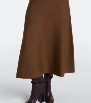 Simkhai Camilla Off-shoulder Wool Midi Dress