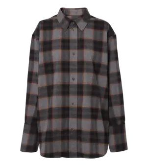 RÓHE Checked Cotton Flannel Shirt - Multicoloured