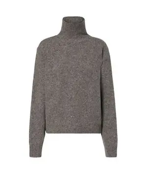 RÓHE Wool-blend Turtleneck Sweater - Grey