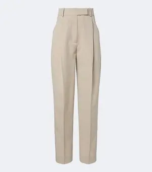 RÓHE Wool And Silk-blend Straight Pants