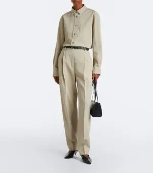 RÓHE Wool And Silk-blend Straight Pants