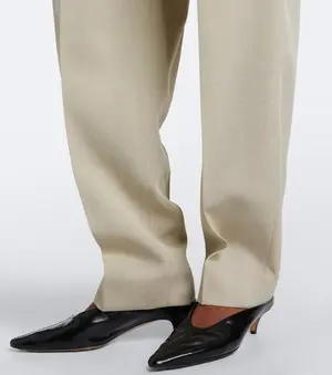 RÓHE Wool And Silk-blend Straight Pants