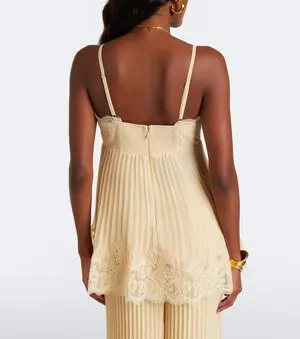 Zimmermann Lace-trimmed Chiffon Camisole