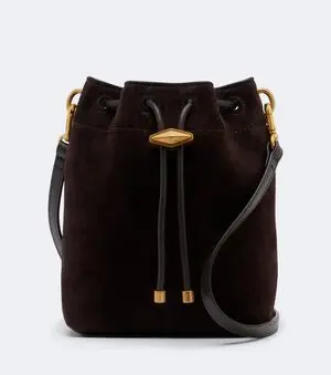 JIMMY CHOO Cinch Mini Suede Shoulder Bag