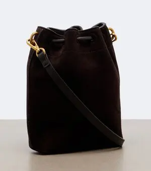 JIMMY CHOO Cinch Mini Suede Shoulder Bag