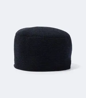 THE ROW Perleaf Crochet Cashmere Hat - Blue