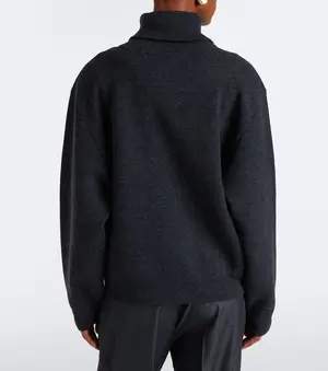 RÓHE Wool And Cashmere Half-zip Sweater - Grey