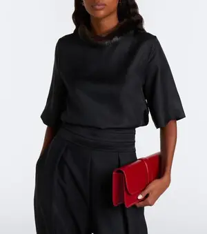 Loulou De Saison Dana Silk Twill Top
