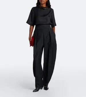 Loulou De Saison Dana Silk Twill Top