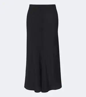 THE ROW Oboe Silk Midi Skirt - Black