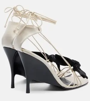 Alexander McQueen Koko Bow-detail Wedge Sandals