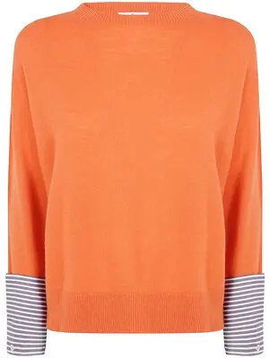 WHYCI Sweater Round Neck "wh0573 2108 Pumpkin - Yellow