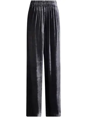 GENTRYPORTOFINO Pants Viscose Silk "d332vv G2035 Dark Dust - Gray