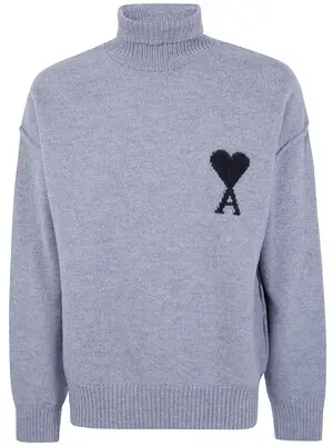 Ami Paris Long Sleeve Sweaters For Men