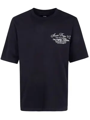 Amiri T-shirt Chain Stitch "dreamers - Black